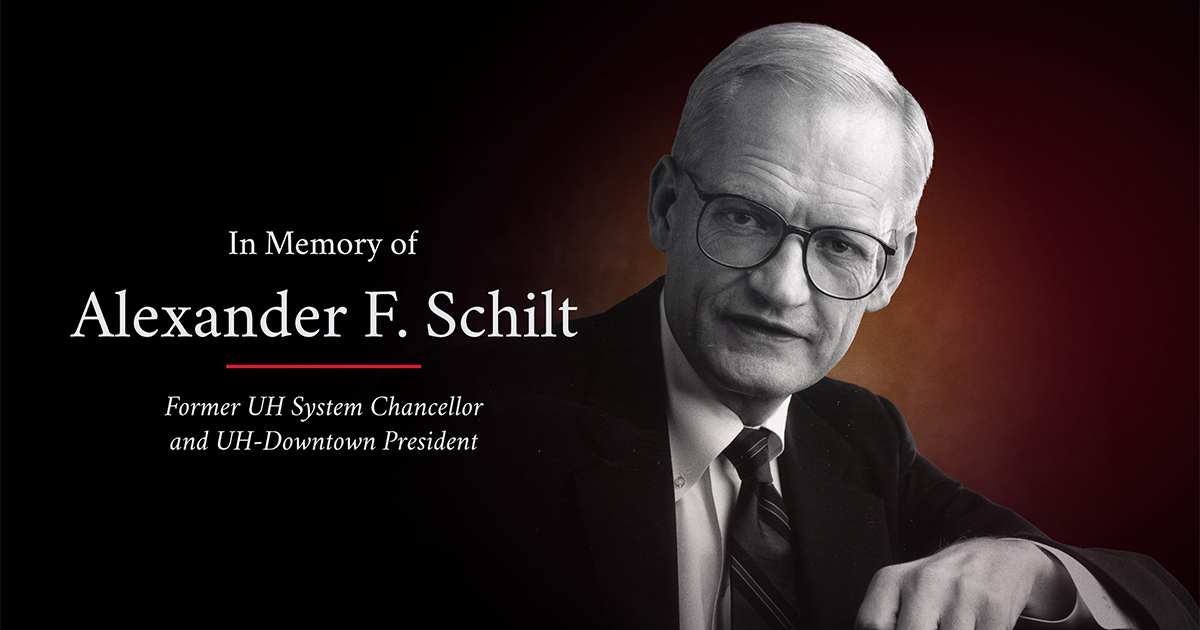 In Memoriam: Alexander F. Schilt, Former Chancellor, President and ...